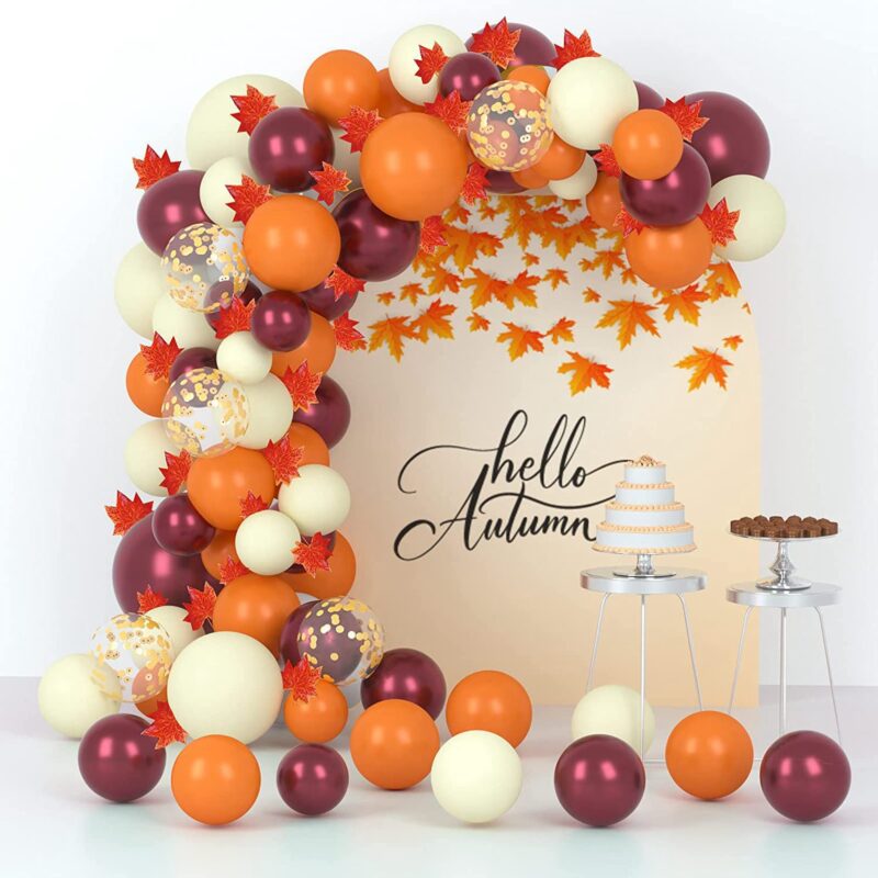 Thanksgiving Balloon Backdrop Garland Arch - Festa Favors